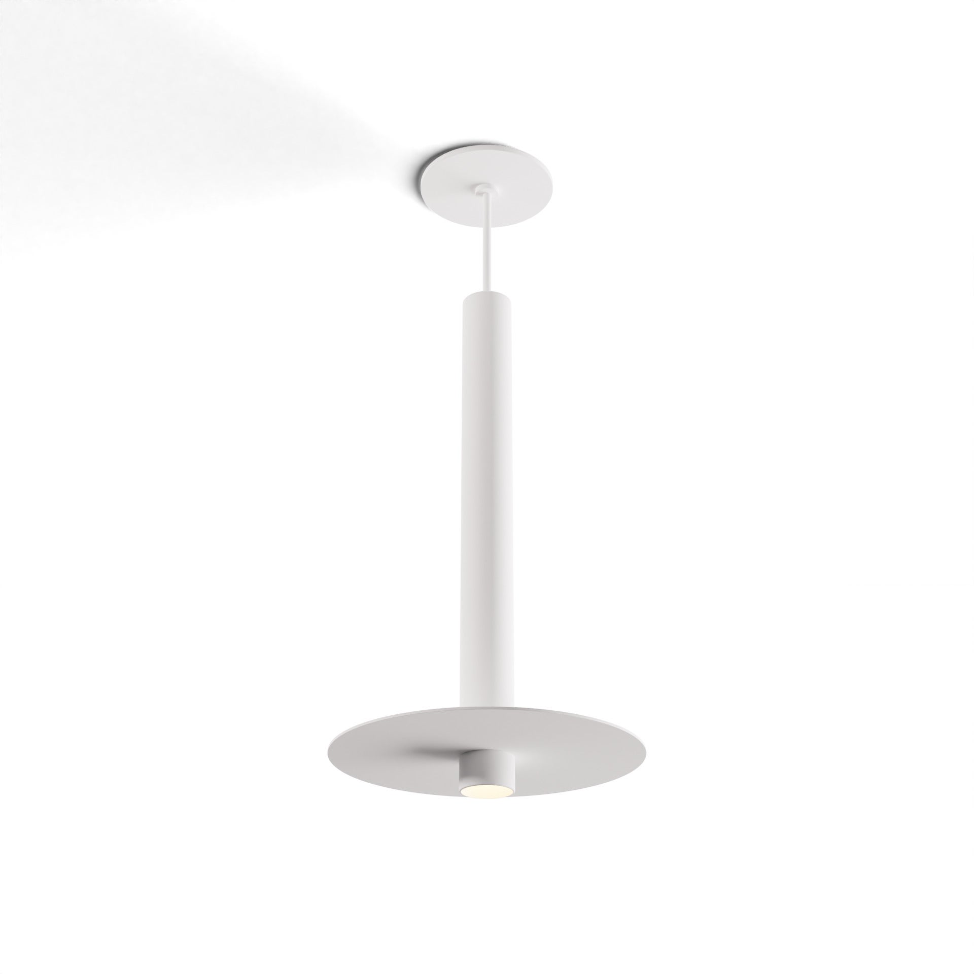 Combi Pendant 16" Single Unit Matte White with Matte White Canopy, 9 ...