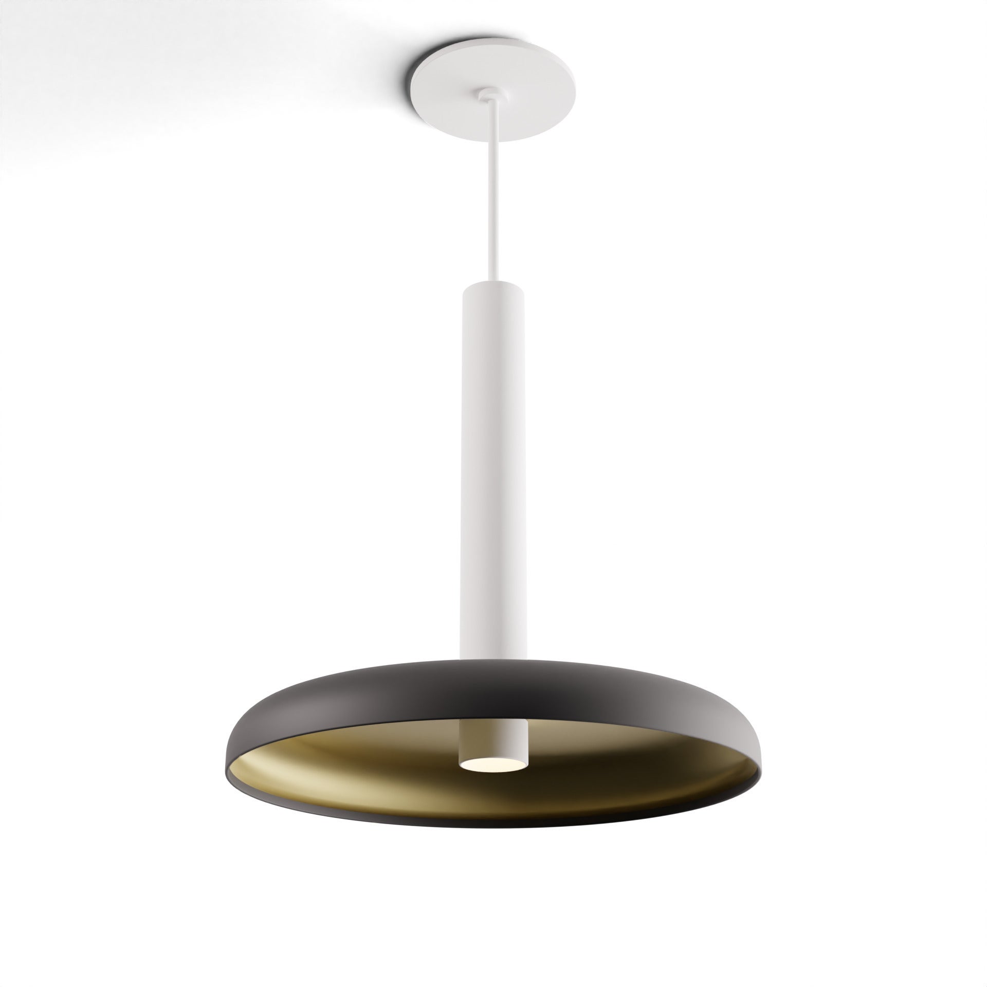 Combi Pendant 12" Single Unit Matte White with Matte White Canopy, 12 ...