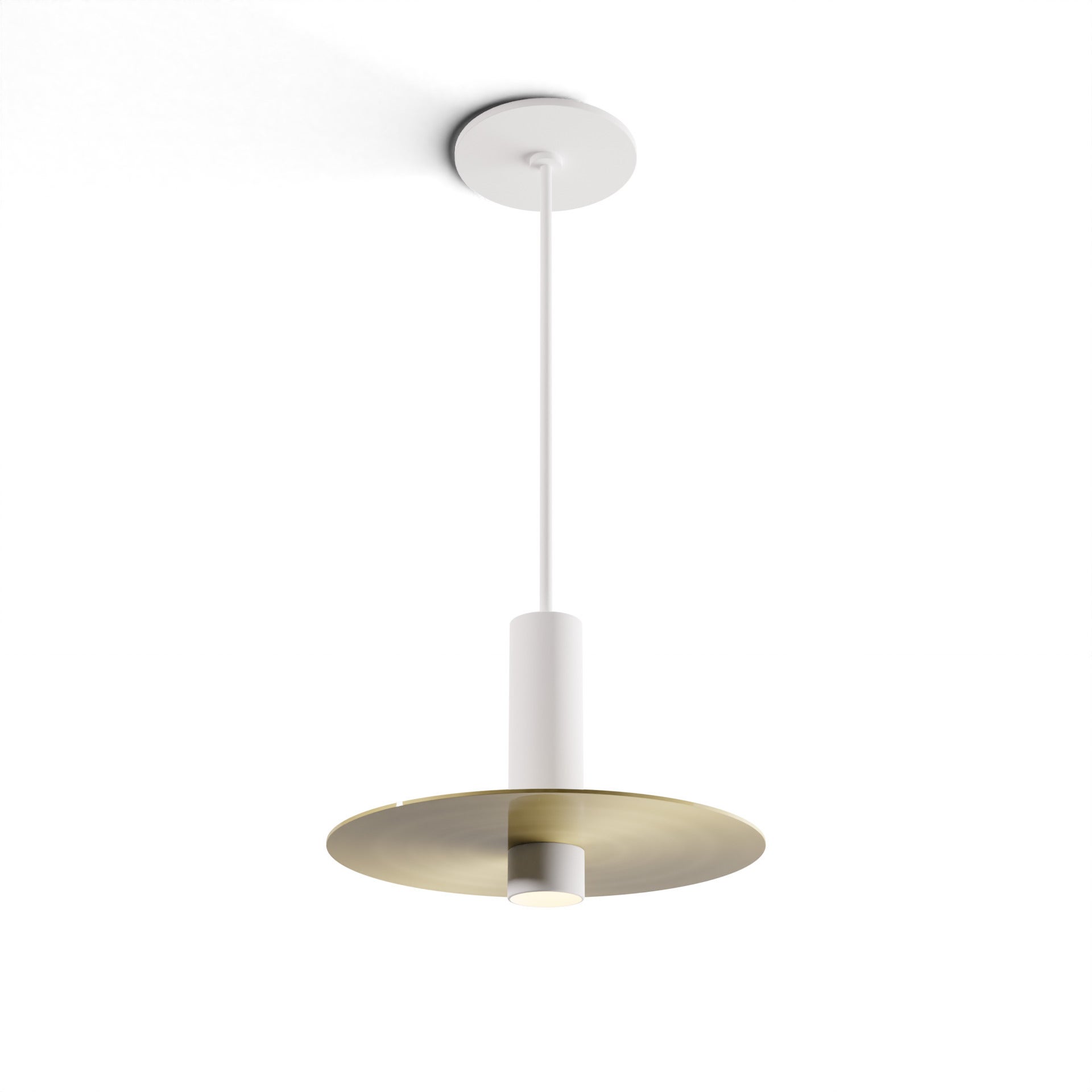 Combi Pendant 6" Single Unit Matte White with Matte White Canopy, 9 ...