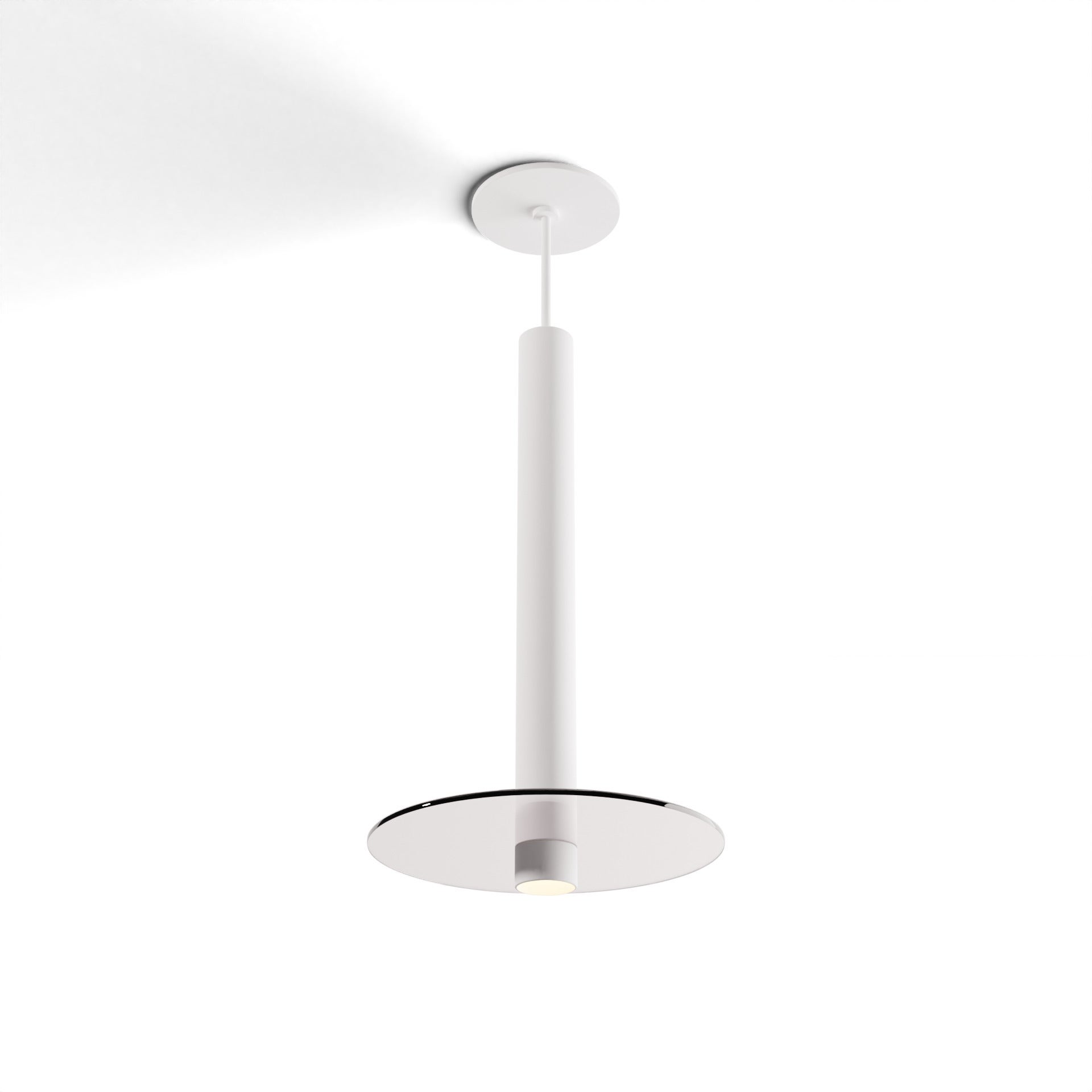 Combi Pendant 16" Single Unit Matte White with Matte White Canopy, 9 ...
